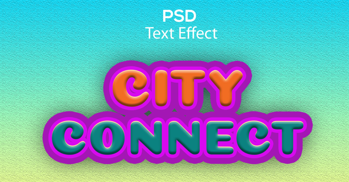 City Connect | City Connect Editable Psd Text Effect | Modern City ...