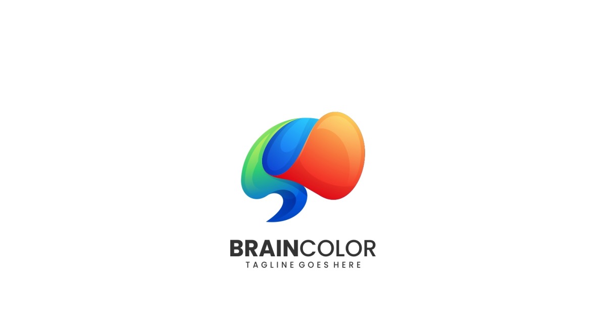 Brain Color Gradient Logo Style #268650 - TemplateMonster