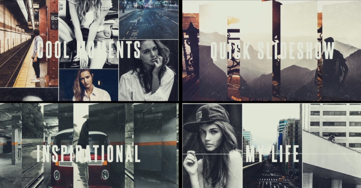 Sliding Image Slideshow After Effects Template