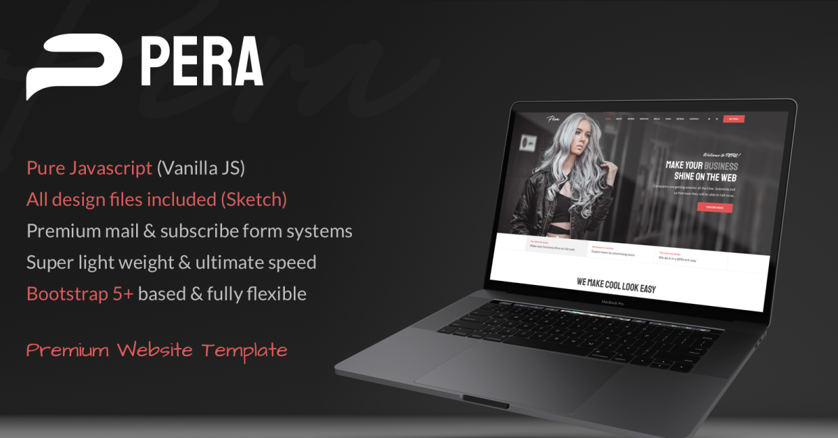 Pera - Creative Website Template #268731 - TemplateMonster