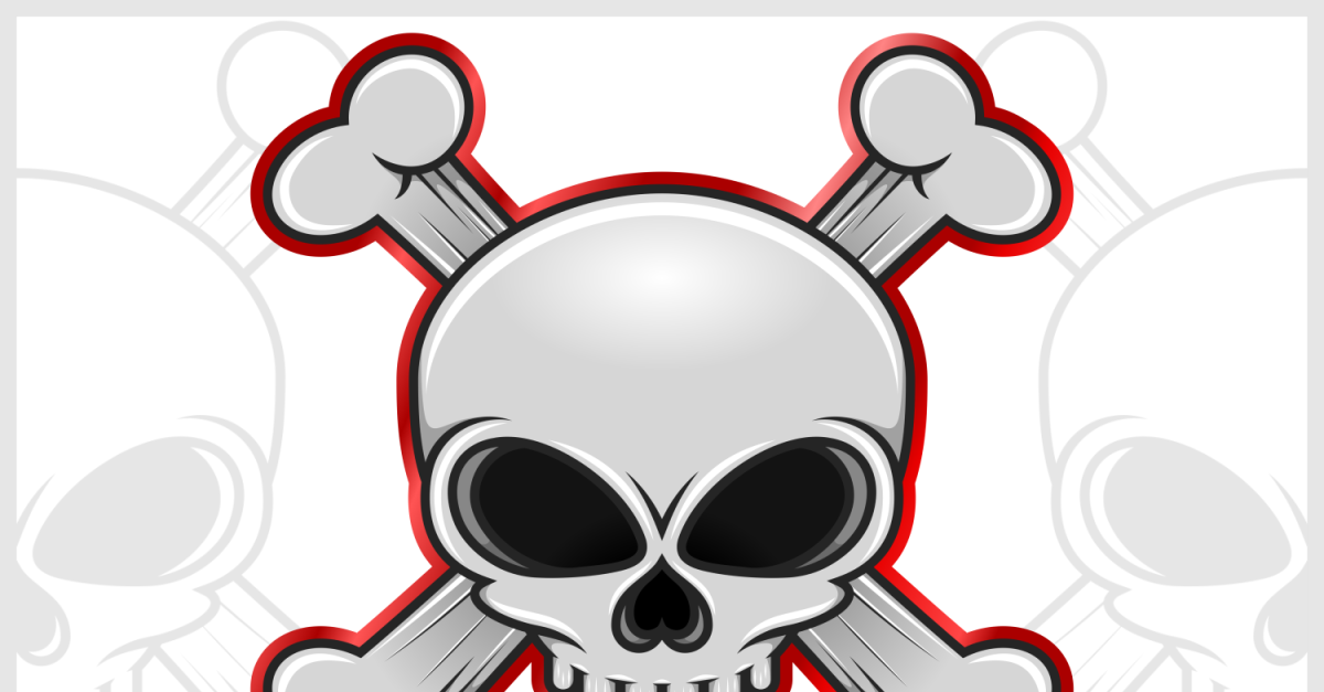 Skull Vector Design In Cartoon Style - TemplateMonster