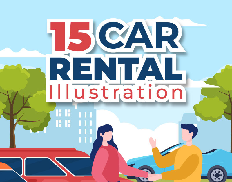 15 Car Rental Illustration #268989 - TemplateMonster