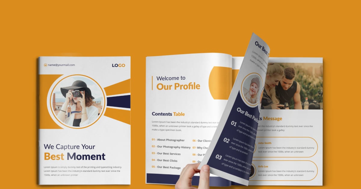 Photography Brochure Design Template - TemplateMonster