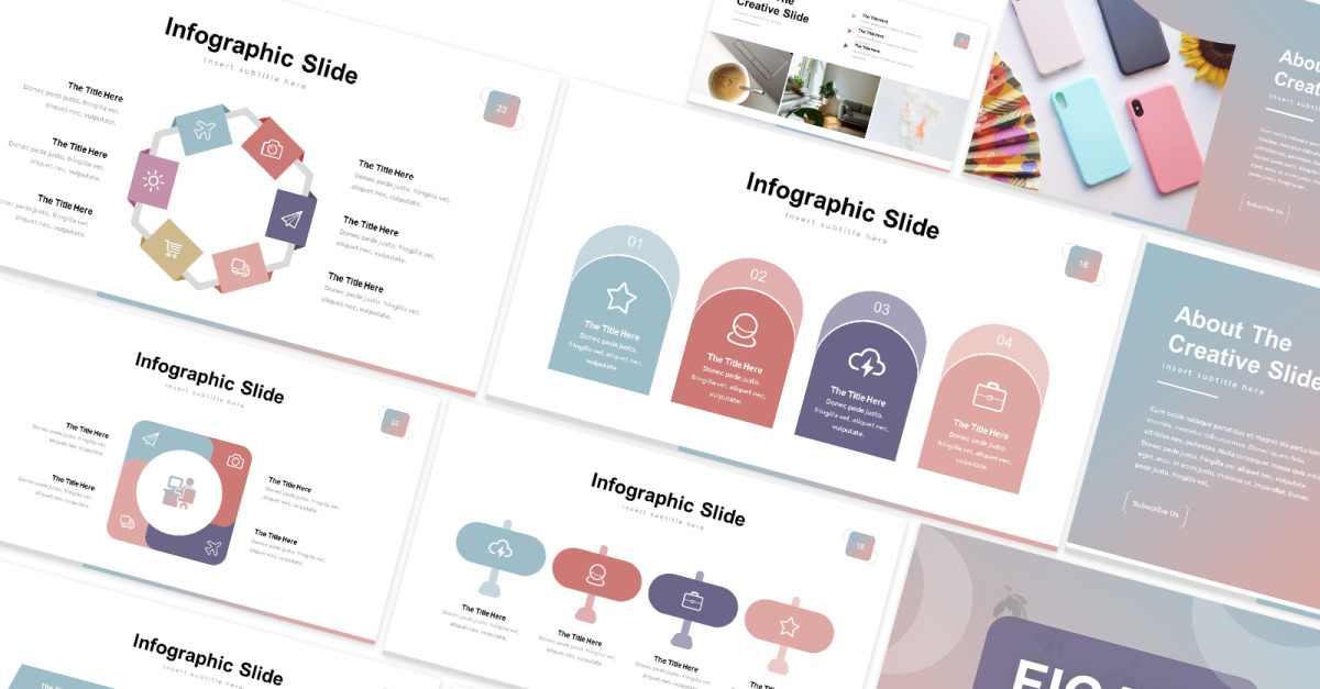 Modelo de PowerPoint Moderno Ficato #269390 - TemplateMonster