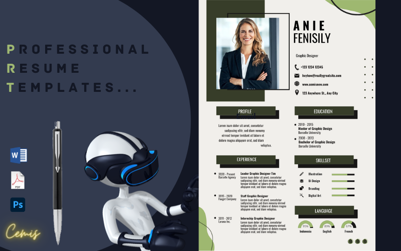 New Modern Professional Resume Template - TemplateMonster