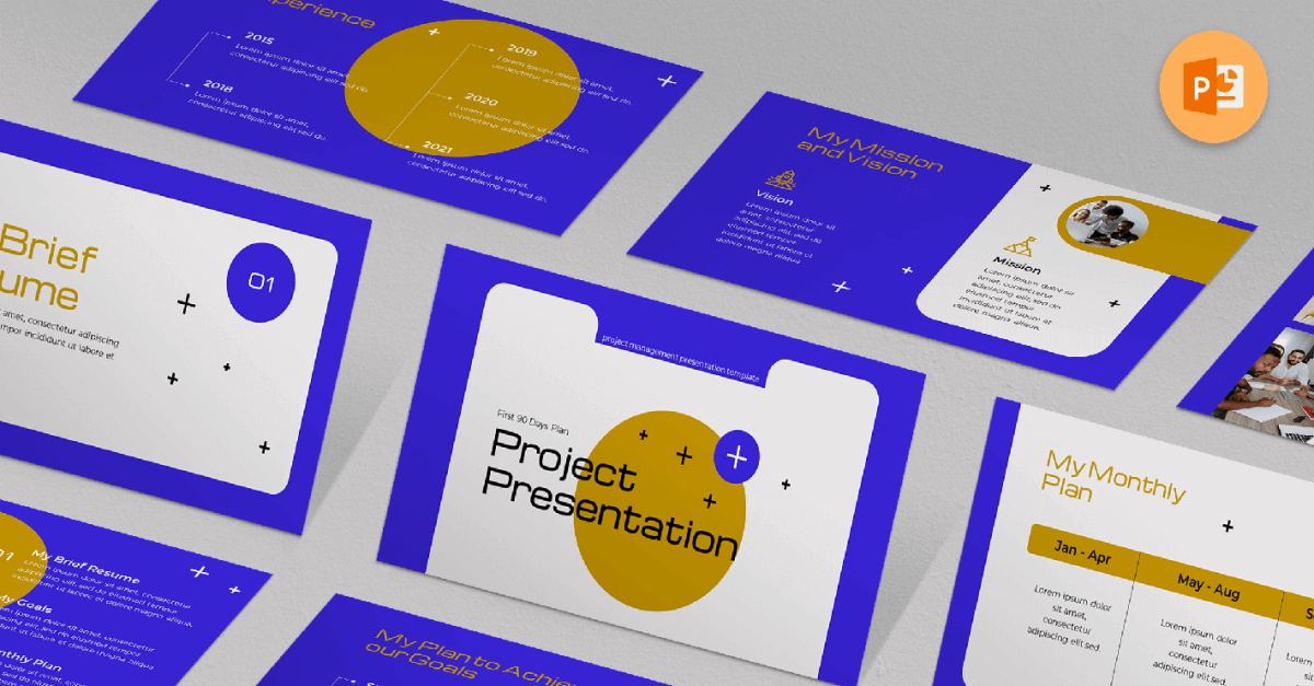 Project Presentation PowerPoint Template - TemplateMonster
