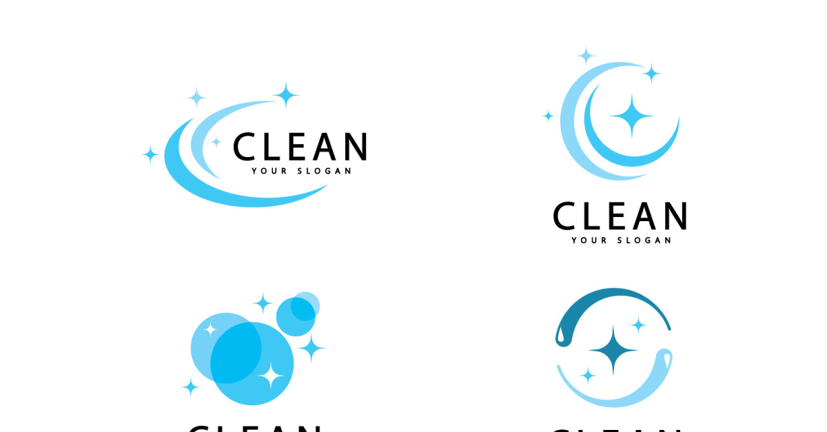 Cleaning Or Washing Vector Logo Design Template V5