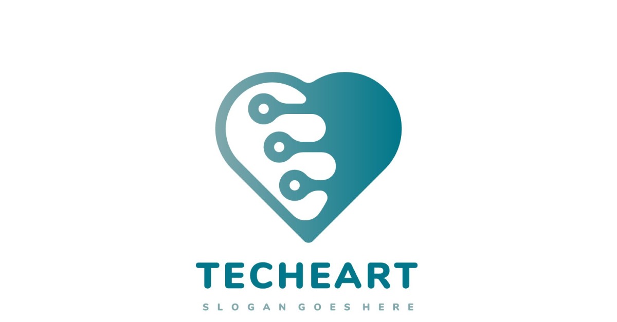 Heart Technologies Logo Template #270043 - TemplateMonster