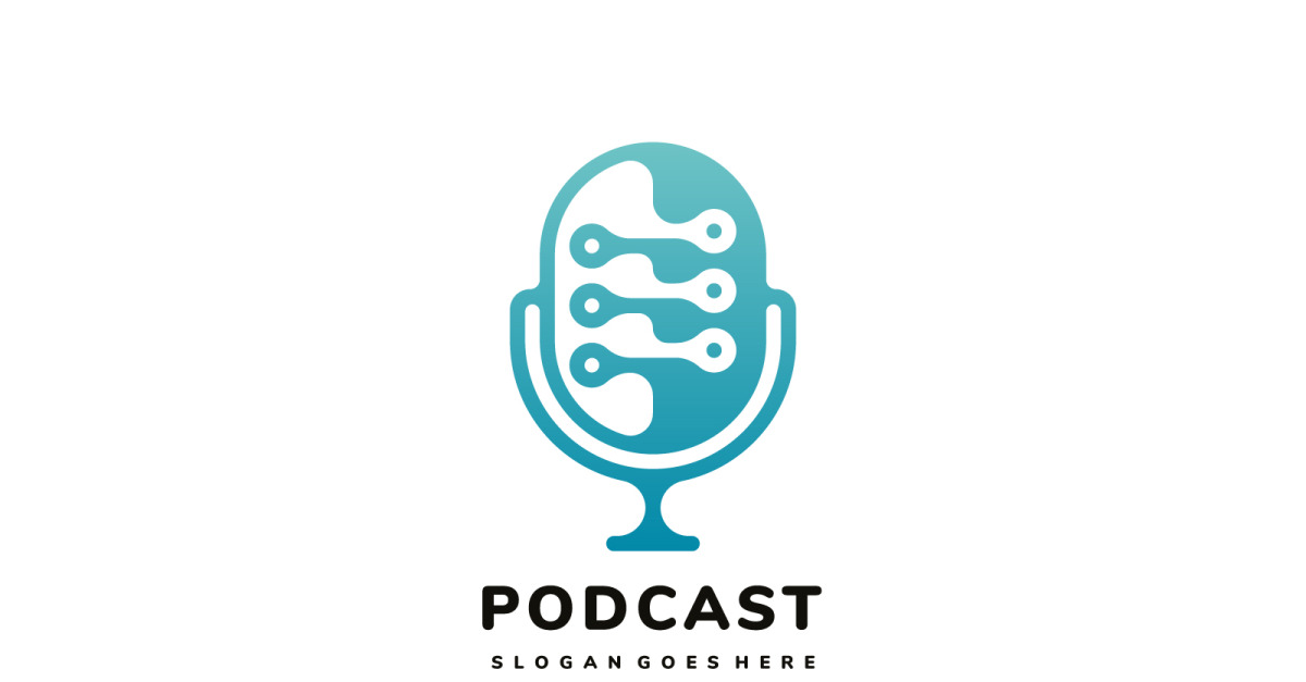 Tech-Podcast-Logo-Vorlage #270045 - TemplateMonster