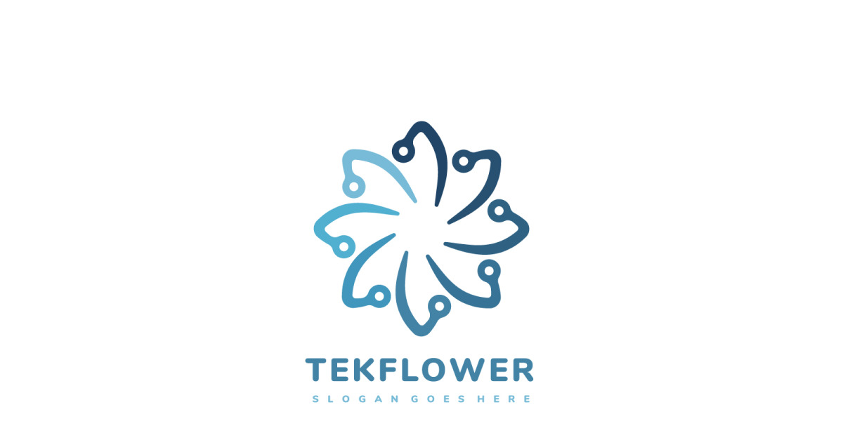 Technology Flower Logo Template #270027 - TemplateMonster