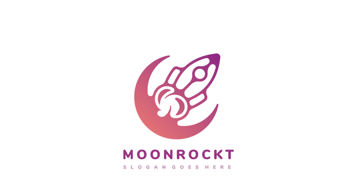 Moon Rocket Logo Template #270133 - TemplateMonster