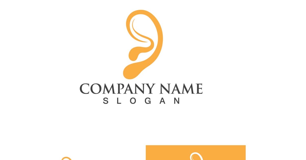 Ear Health Care Logo Vector Element Design17