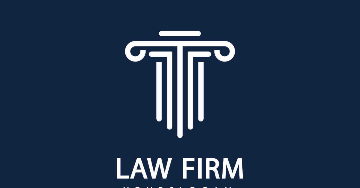 Law Frim Pillar Vector Logo Design Template V2