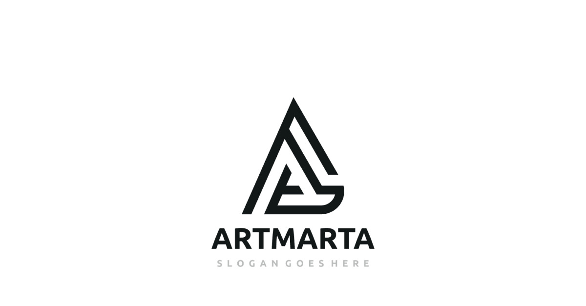 Logotype A harfi logo şablonu #270309 - TemplateMonster