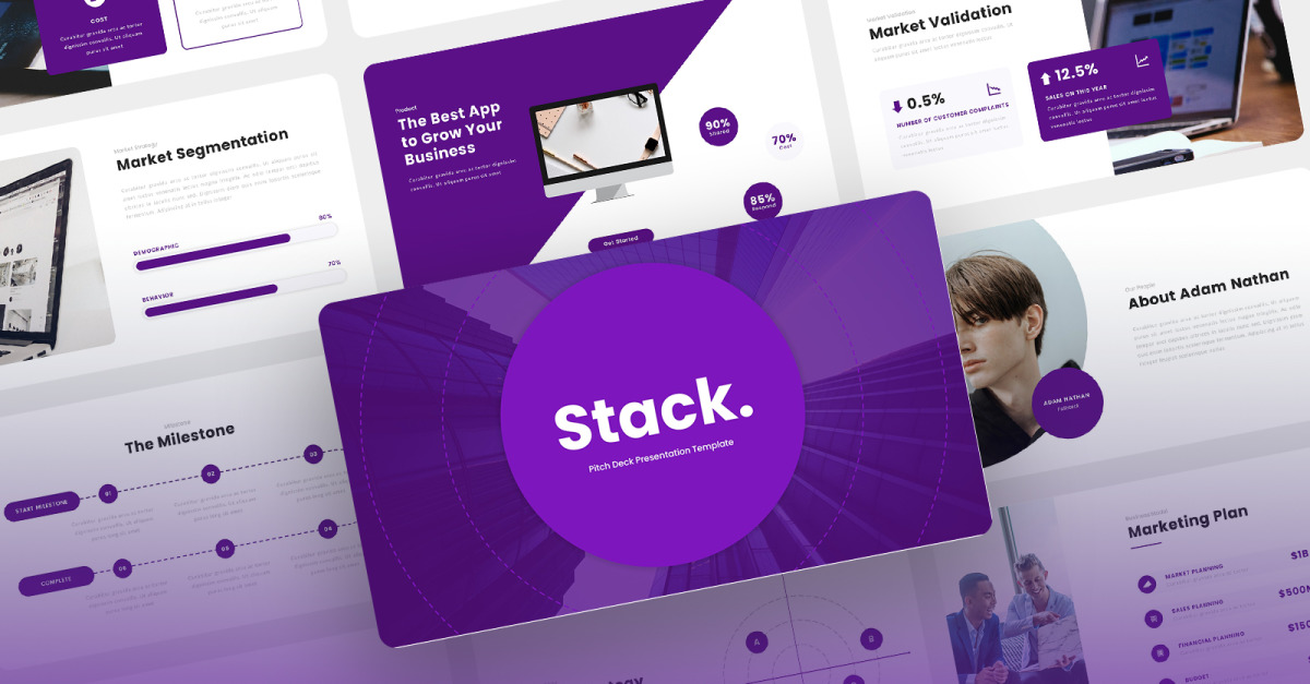 Stack - Multipurpose Pitch Deck Keynote Template