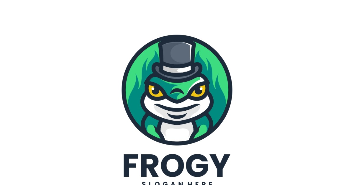 Frog Mascot Cartoon Logo Design #270521 - TemplateMonster