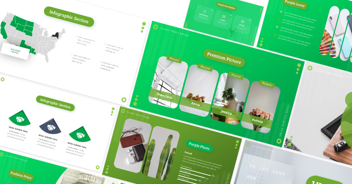 Viola Super Slides Powerpoint Template - TemplateMonster