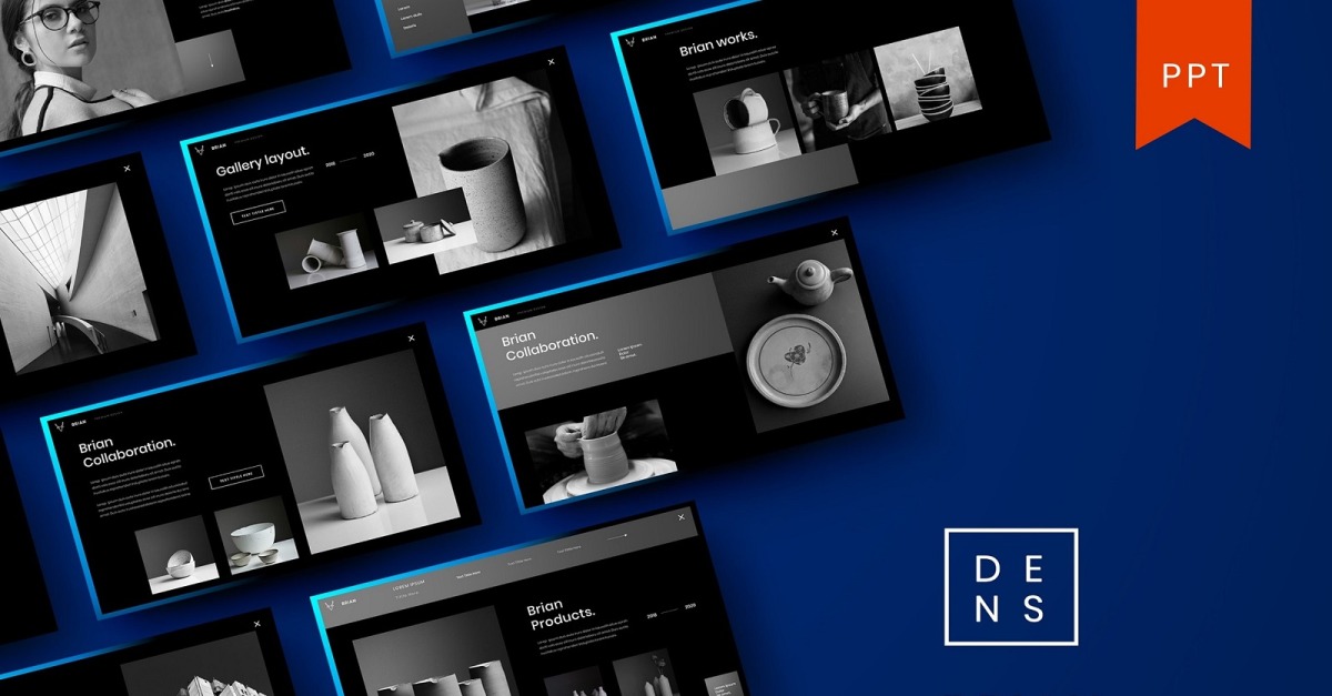 Brian – PowerPoint-Vorlage für Unternehmen - TemplateMonster