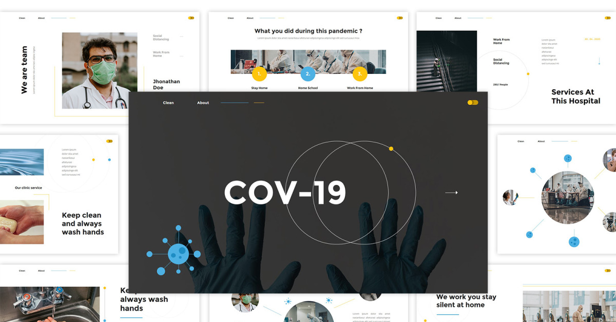Cov-19 Powerpoint Template #270945 - TemplateMonster