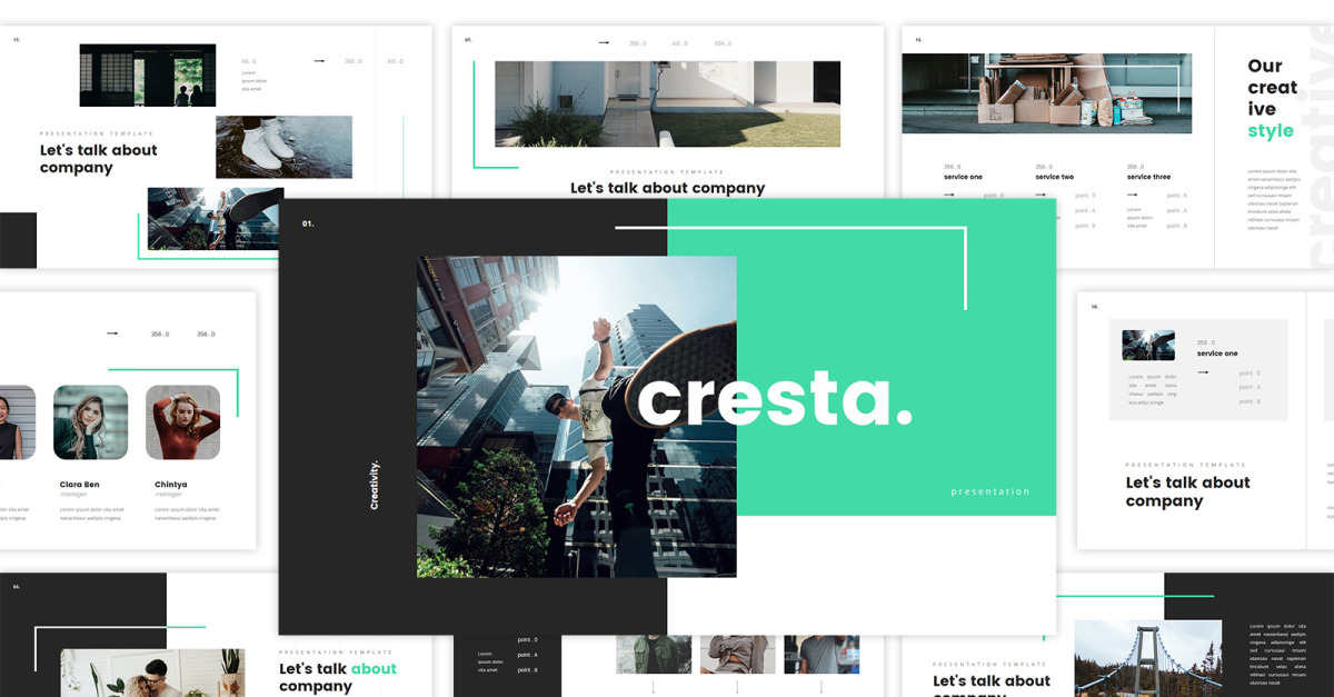 Cresta – Yaratıcı Powerpoint #270947 - TemplateMonster