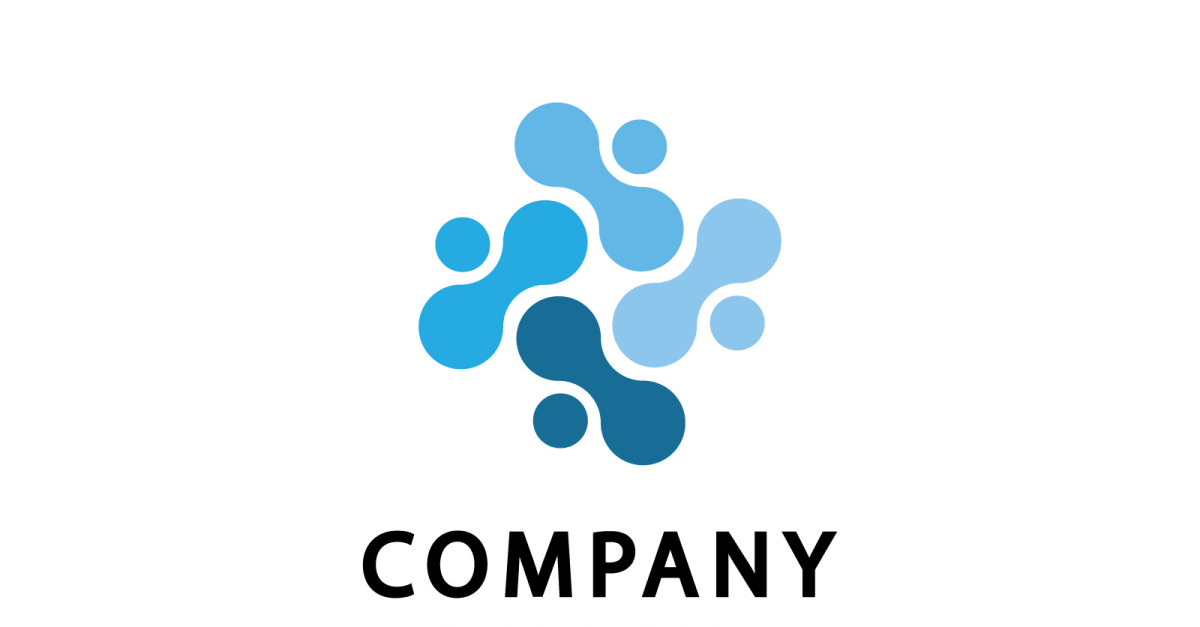 Panneau de laboratoire scientifique Logo vectoriel de la molécule du ...