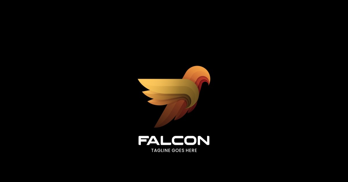 Falcon Gradient Colorful Logo Style #271194 - TemplateMonster