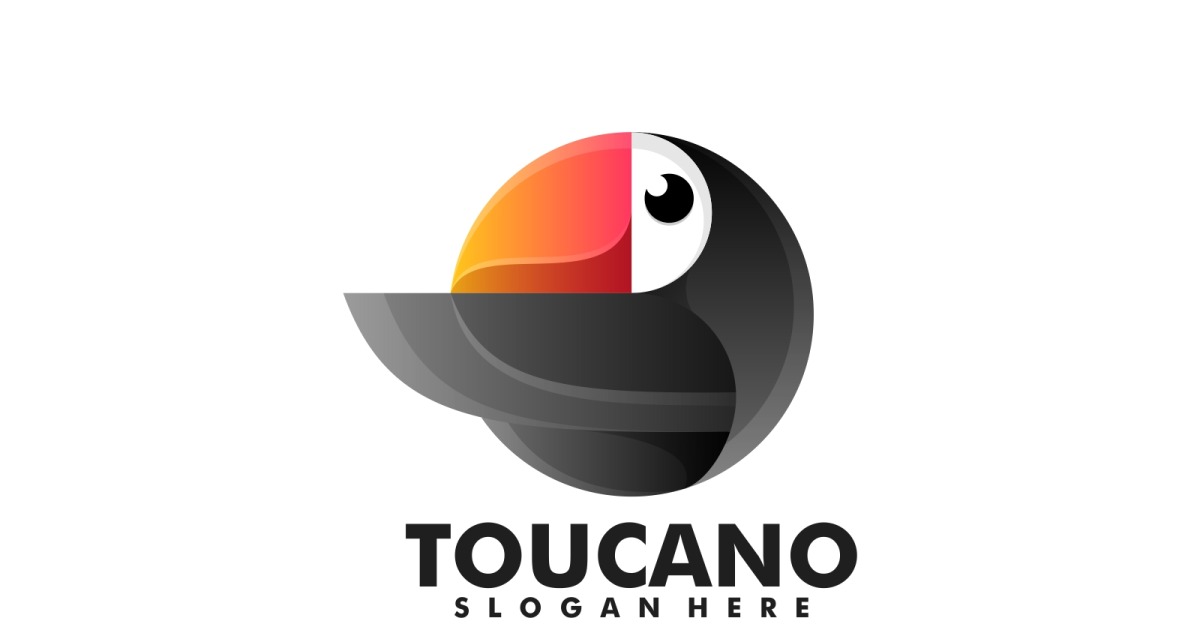 Tukan-Farbverlauf-Logo-Stil 1 #271215 - TemplateMonster
