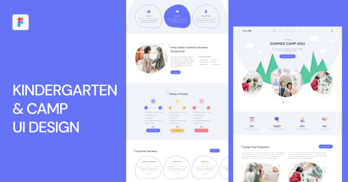 Kindergarten & Camp UI Template #271342 - TemplateMonster