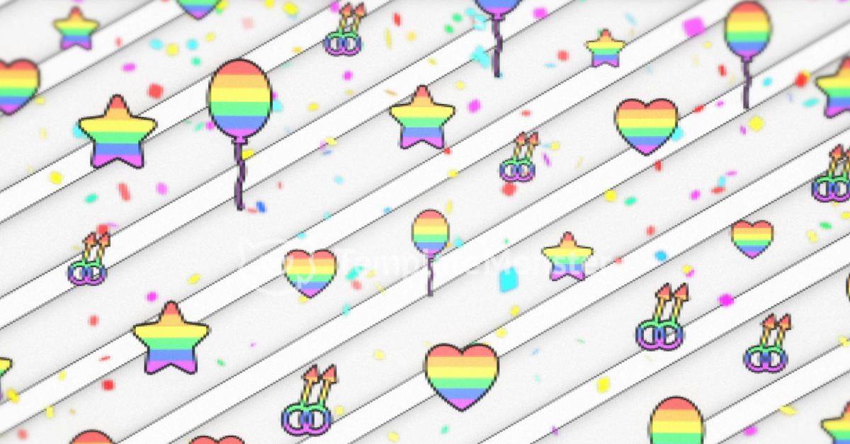 LGBTQ Pride White Background Loop #271386 - TemplateMonster
