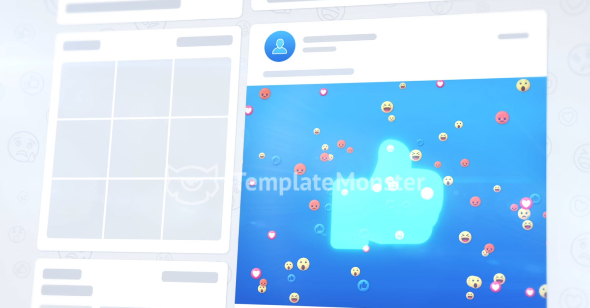 Social Media Posts Light Loop #271374 - TemplateMonster