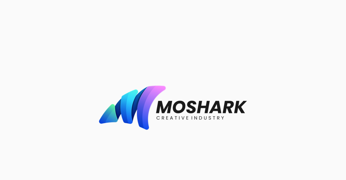 Letter M Shark Gradient Logo #271466 - TemplateMonster