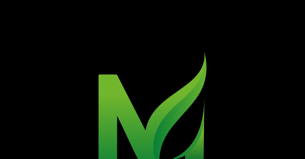 Plantilla de logotipo de letra M verde - TemplateMonster