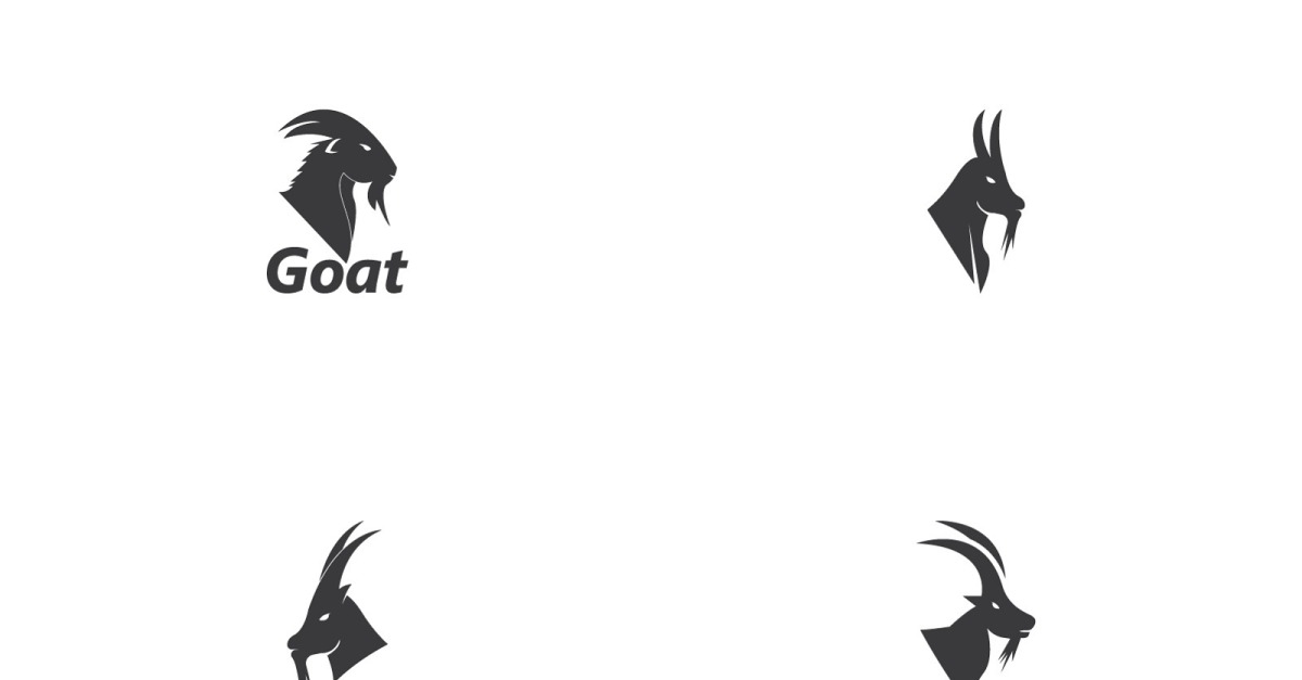 Goat Head Logo Vector Template 18 #271530 - TemplateMonster