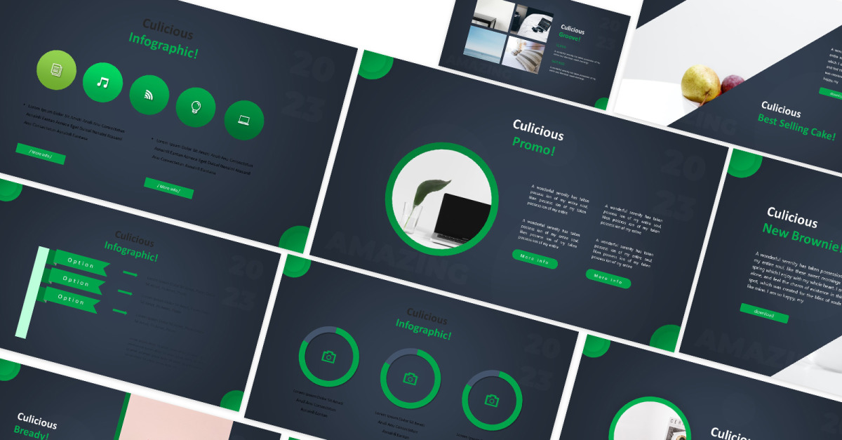 Culicious Amazing Powerpoint-Vorlage - TemplateMonster