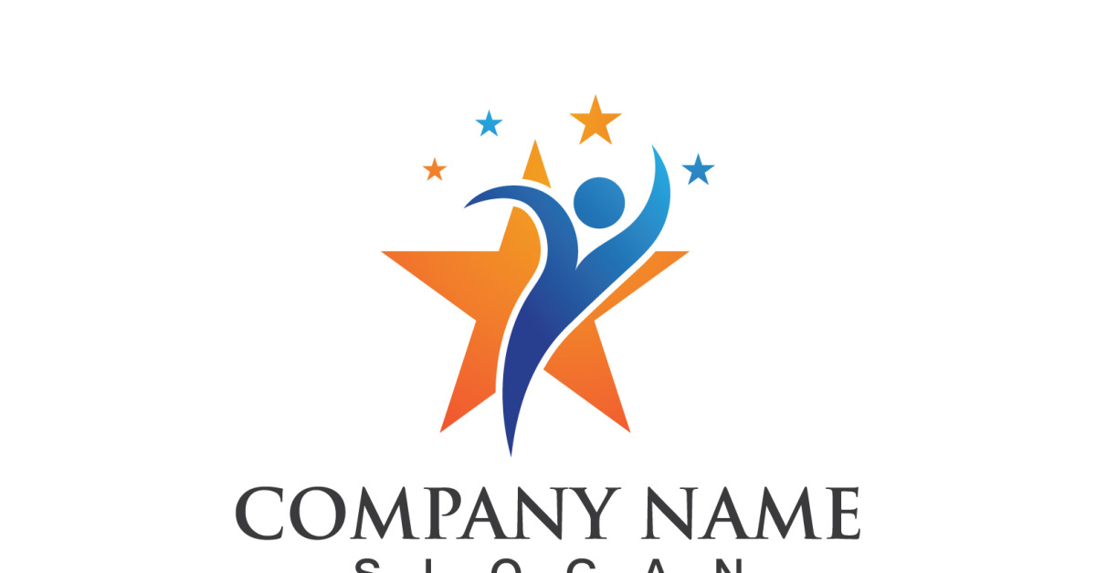 People Star Logo und Symbol Template Design Logo V1