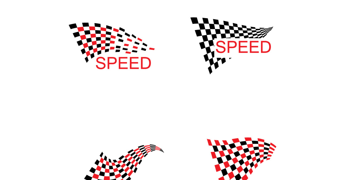 Race Flag Start Vector Logo Template V10 - TemplateMonster