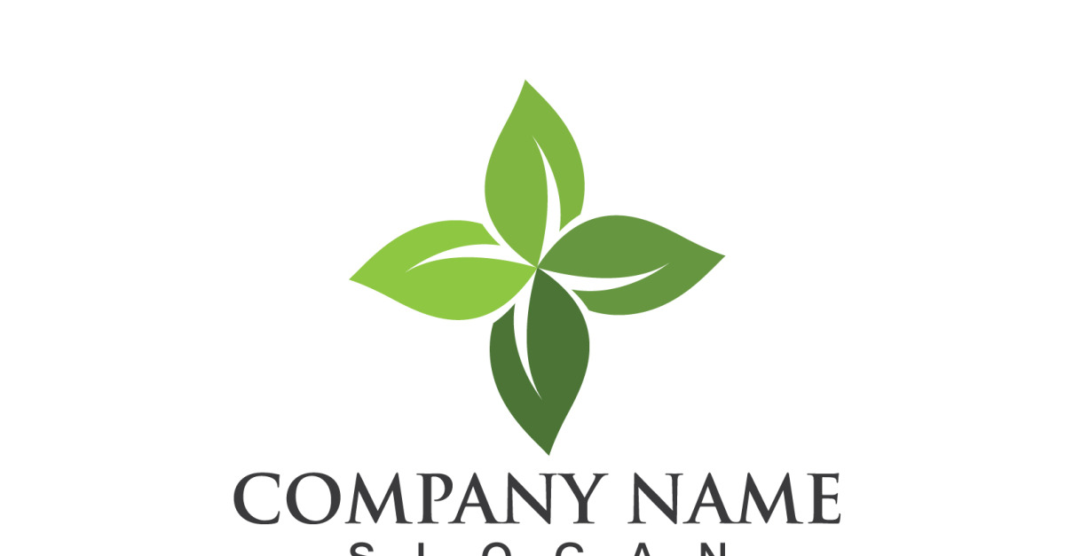 Circle Group Leaf Logo Vector Image V1 - TemplateMonster