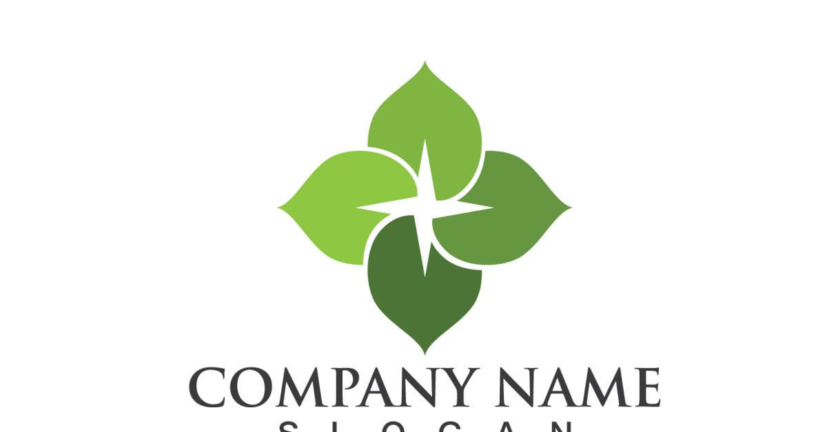 Circle Group Leaf Logo Vector Image V2 - TemplateMonster