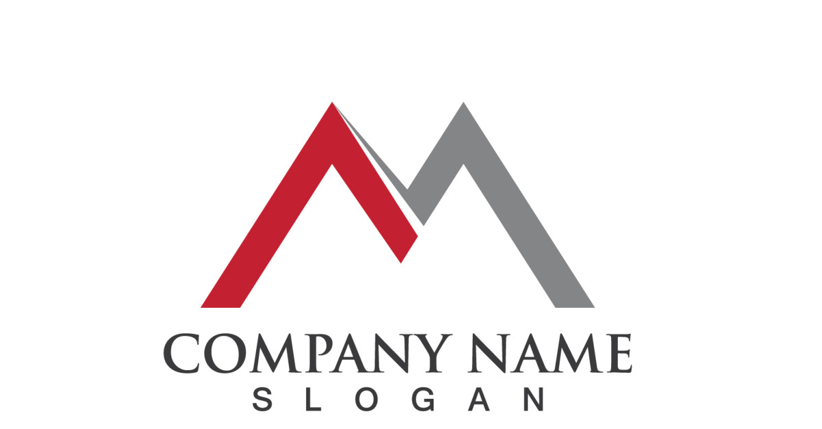 House Letter M Home Icon Logo Vector Image V6