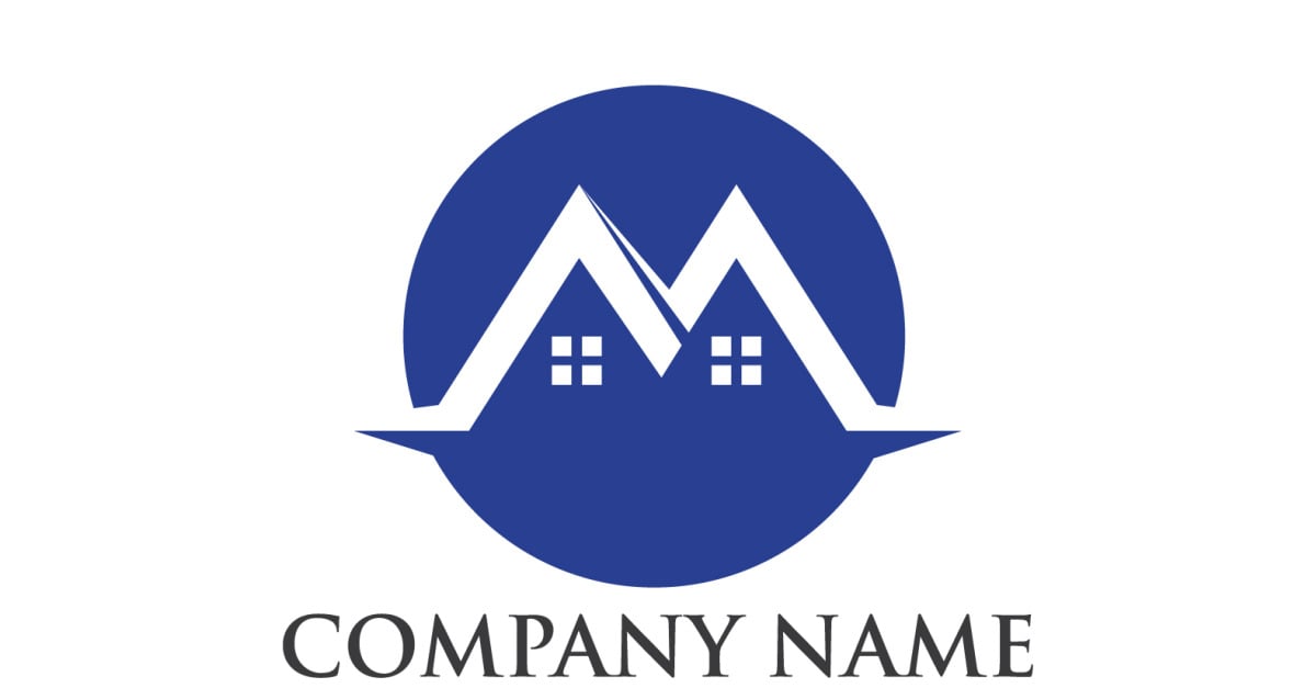 House Letter M Home Icon Logo Vektorový obrázek V4