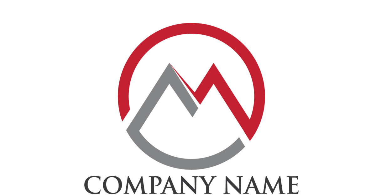 Maison Lettre M Accueil Icône Logo Image Vectorielle V2