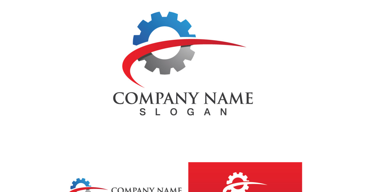 Gear Logo And Symbol Machine Vector V2 - TemplateMonster