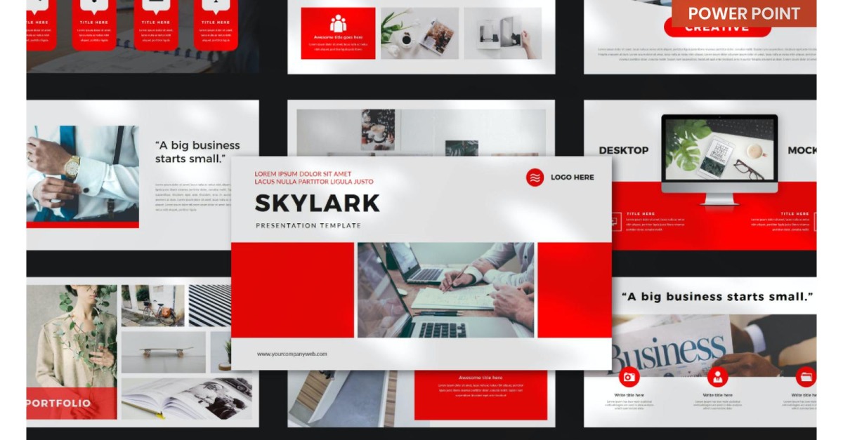 Skylark - Biznes Szablony prezentacji PowerPoint