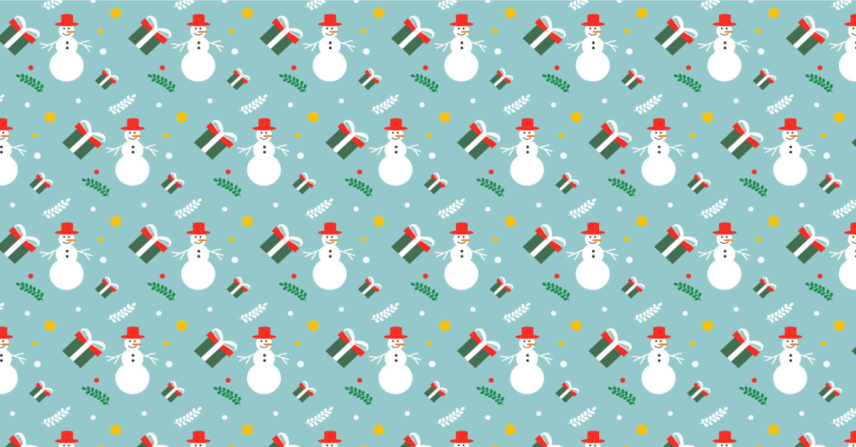 Christmas frosty pattern background #272385 - TemplateMonster