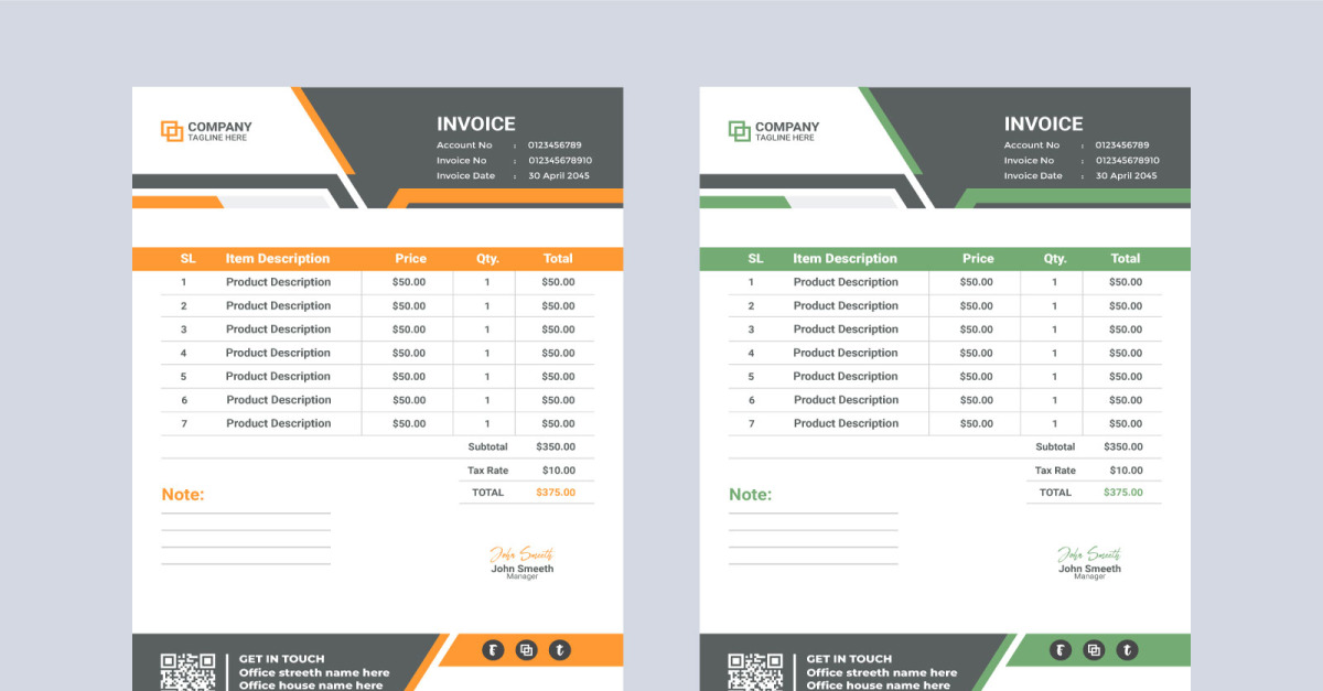 Creative purchase receipt design vector - TemplateMonster