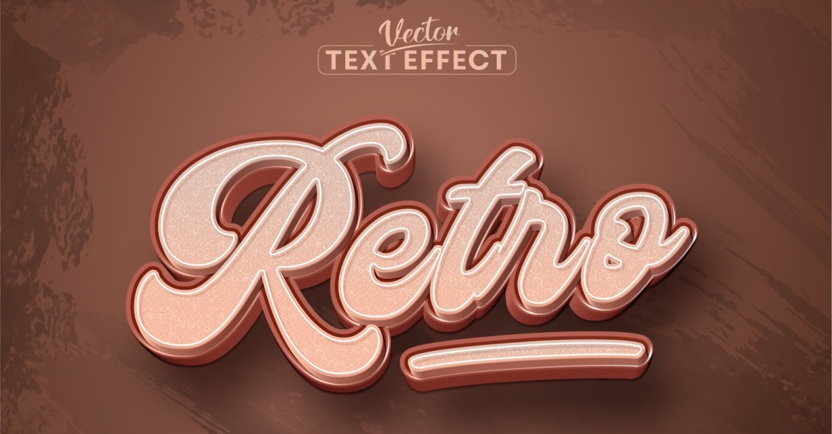 Retro - Editable Text Effect, Vintage And Retro 80s Text Style ...