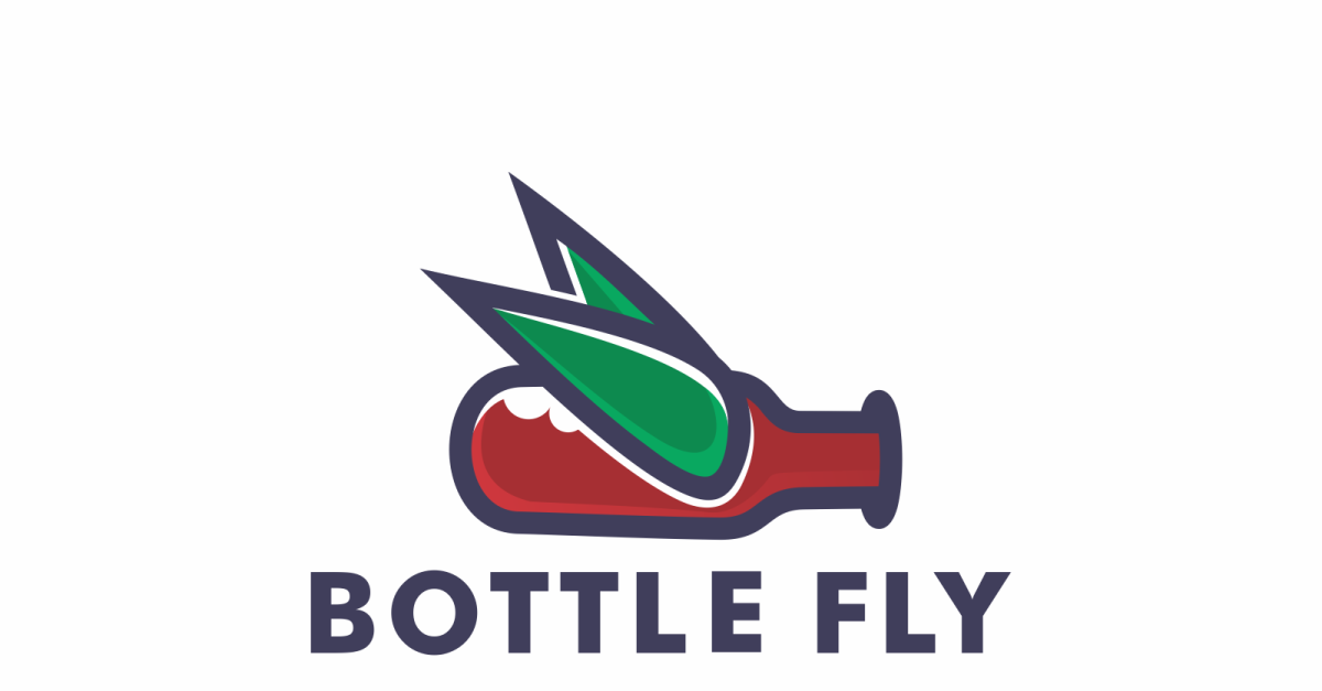 ŞİŞE FLY LINE LOGO ŞABLONU #272598 - TemplateMonster