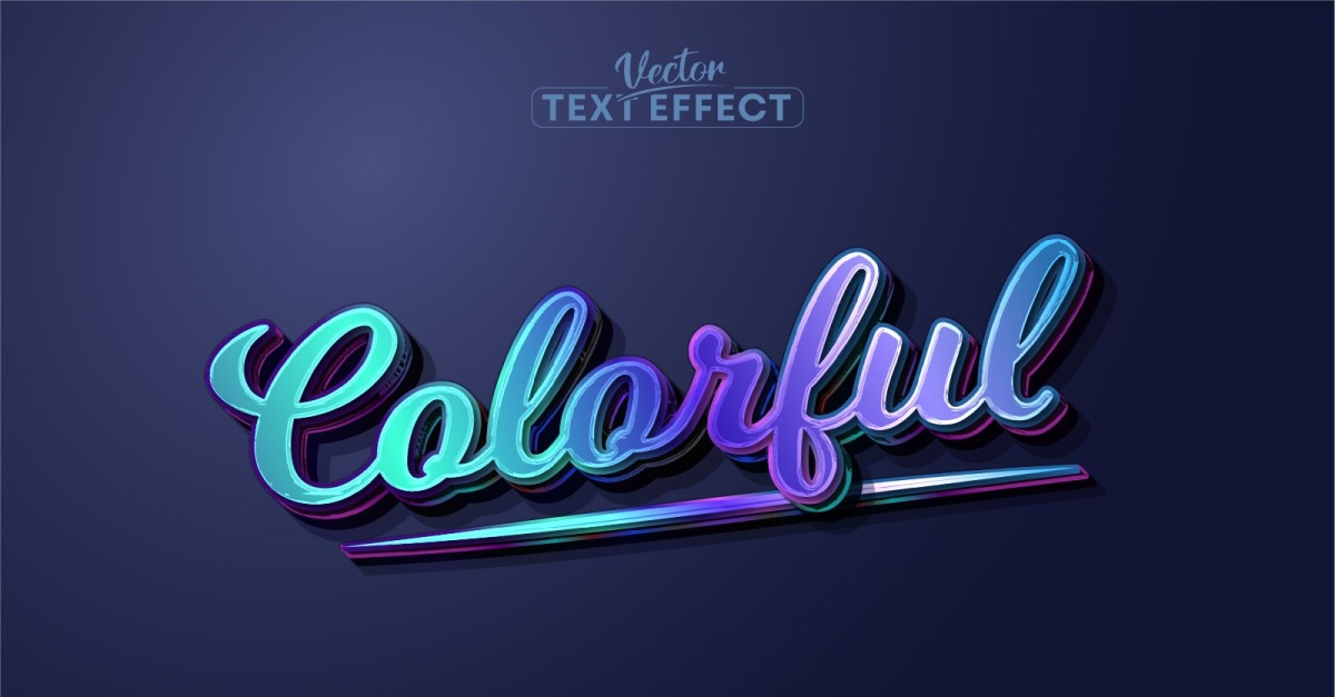 Colorful - Editable Text Effect, Comic And Gradient Cartoon Text Style ...