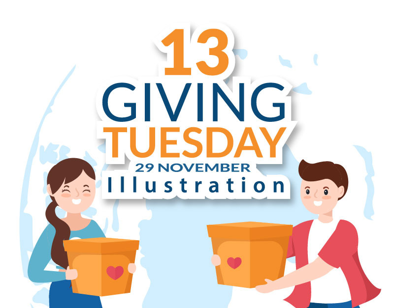13 Giving Tuesday Celebration Illustration - TemplateMonster
