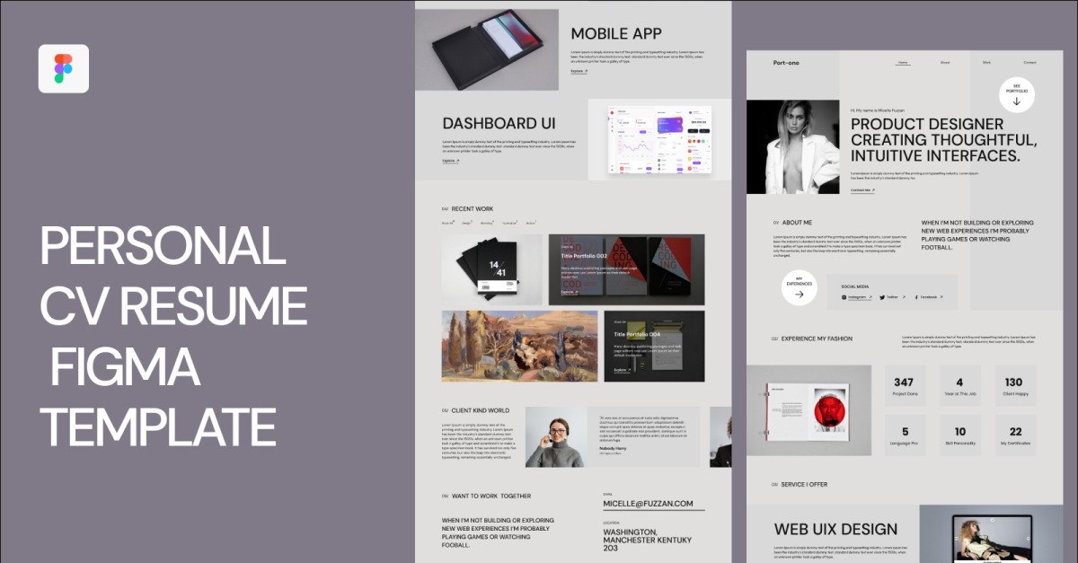 Modelo Figma de Currículo Pessoal #272732 - TemplateMonster